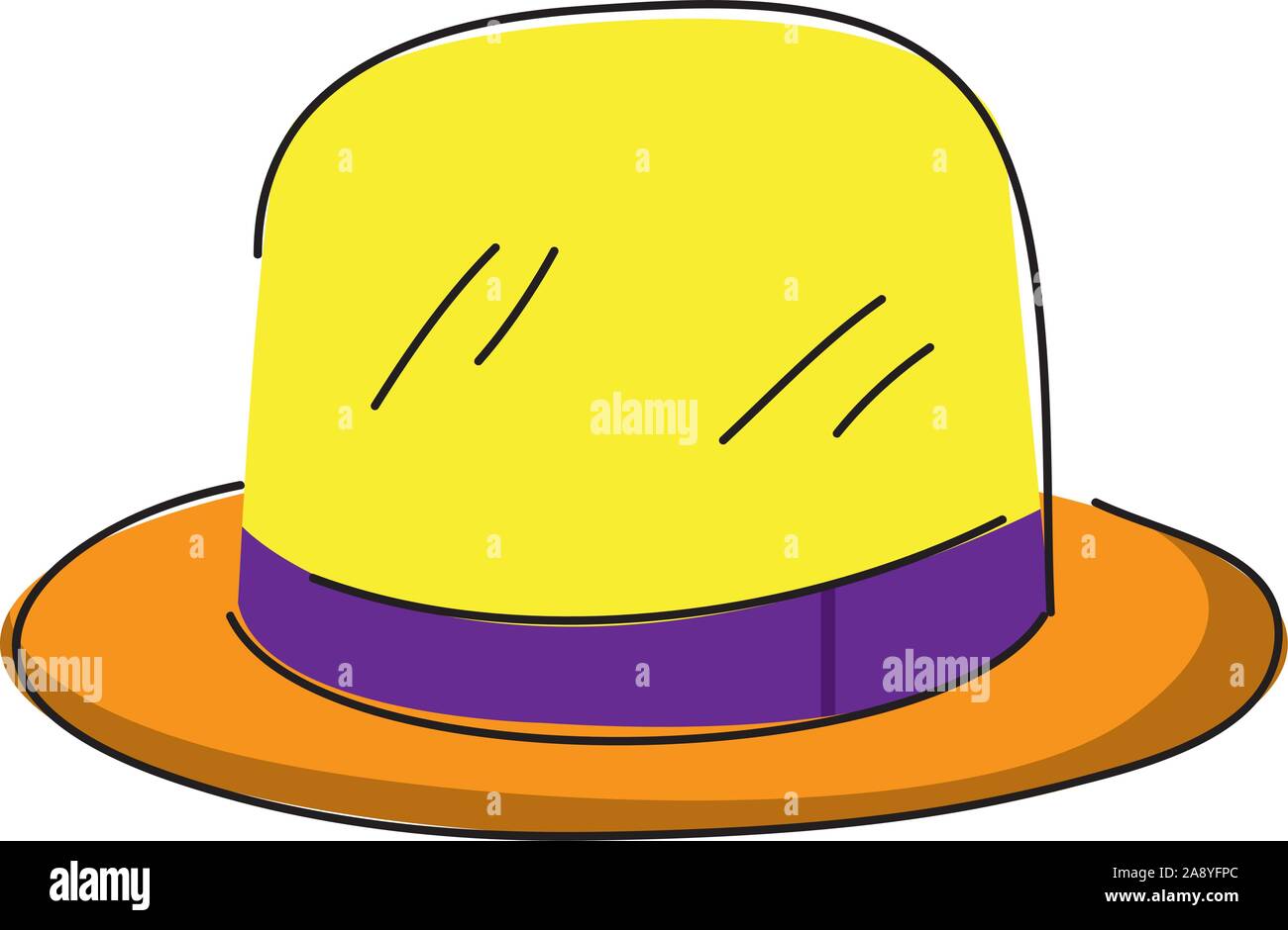 Isolated sketch of a party hat over a white background - Vector ...