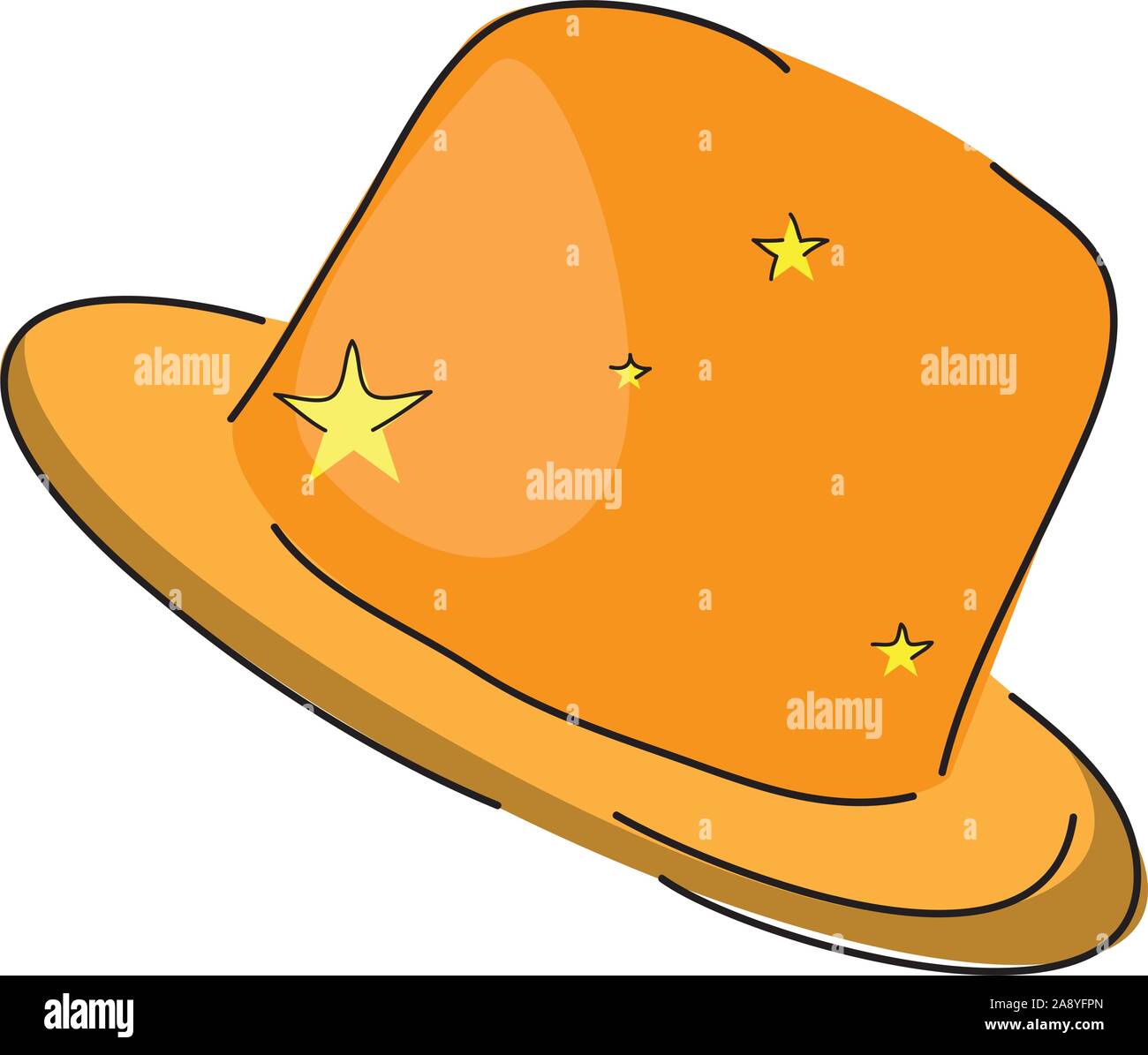Isolated sketch of a party hat over a white background - Vector ...
