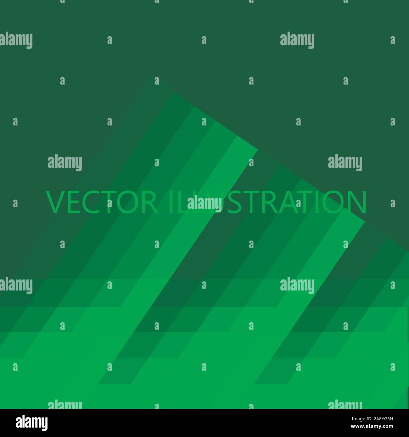 Abstract green technology background. Pleated backdrop. Bright vector ...