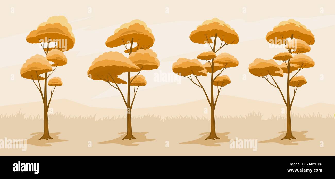 Autumn. Trees set Stock Vector Image & Art - Alamy