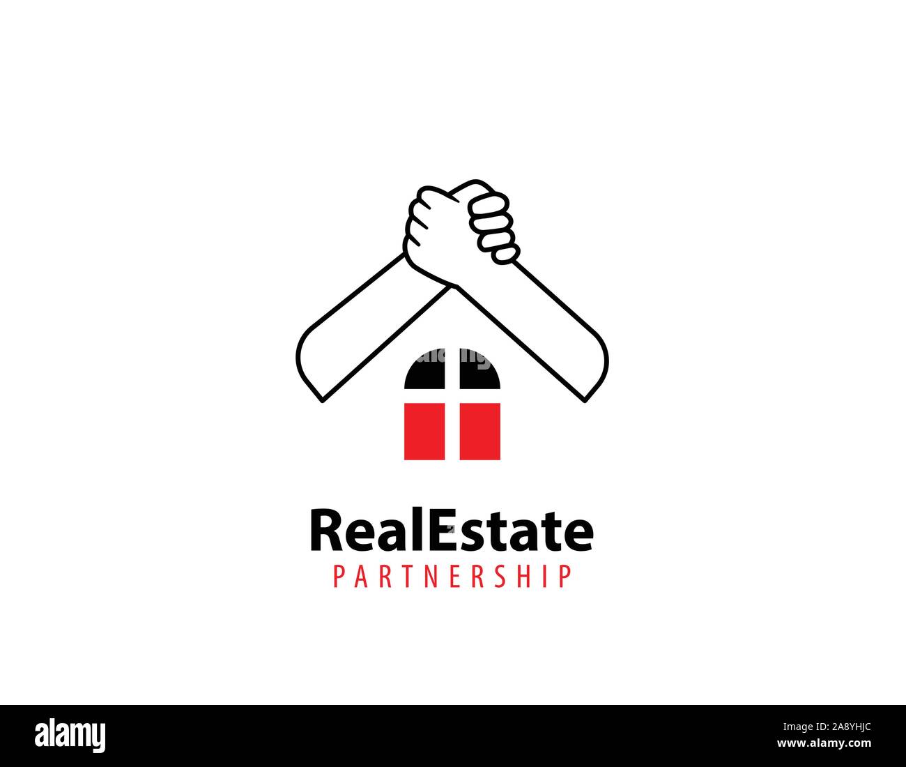 Partnership building Stock Vector Images - Alamy