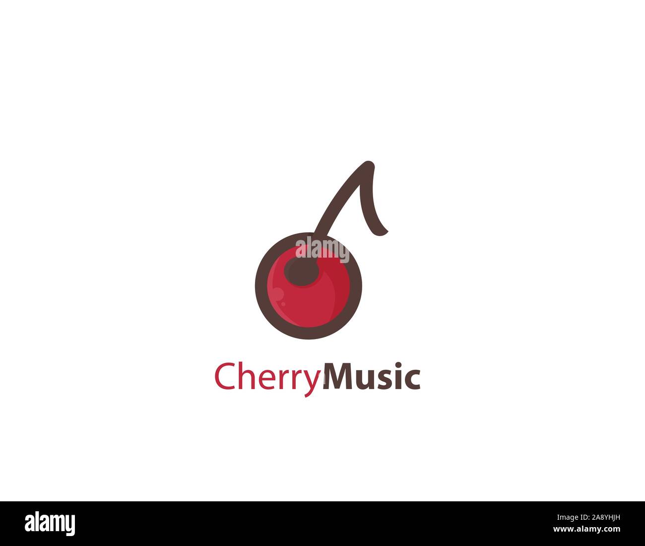 Cherry logo vector vectors hi-res stock photography and images - Alamy