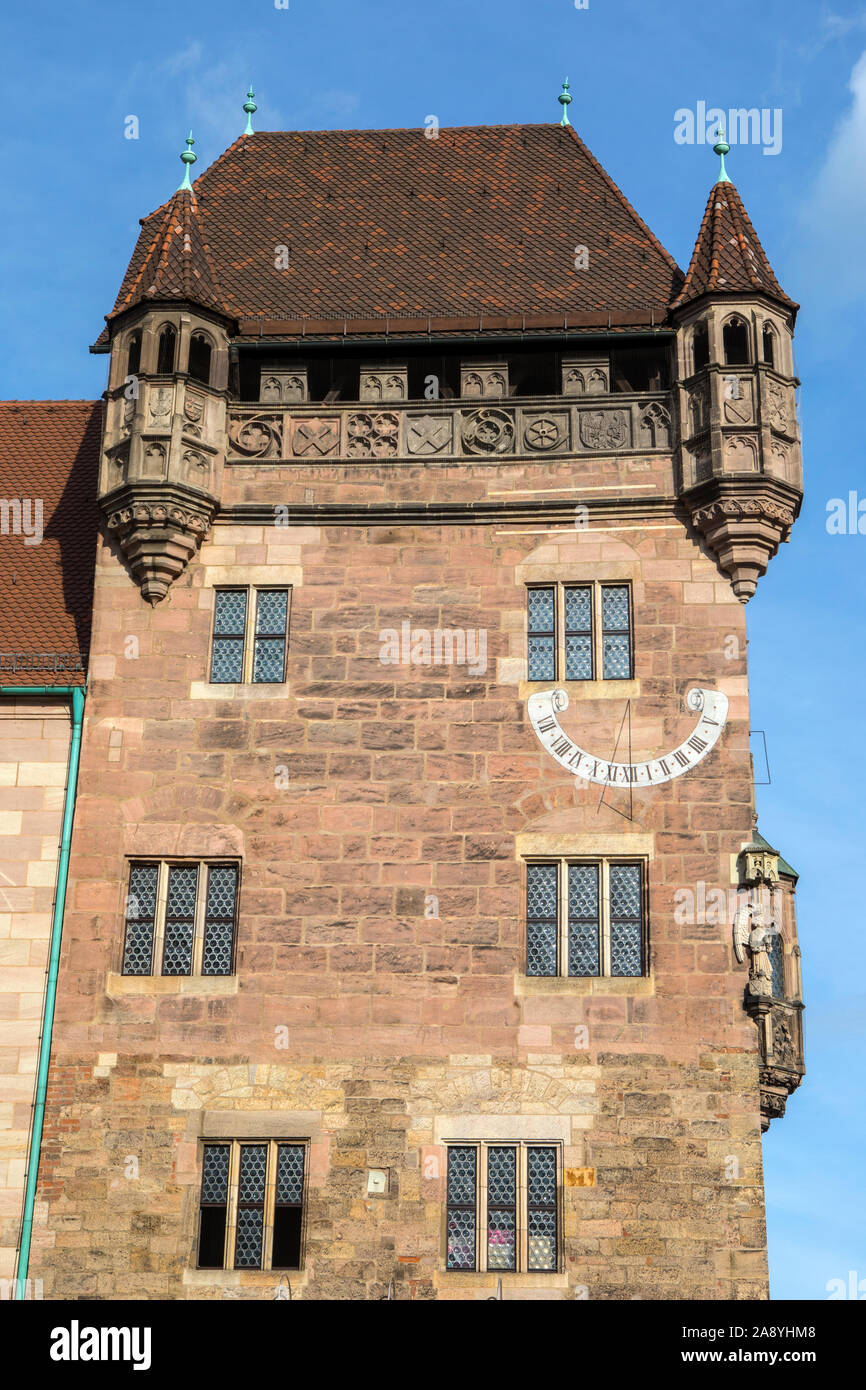Nassauer Haus in the city of Nuremberg in Germany. The building is a ...