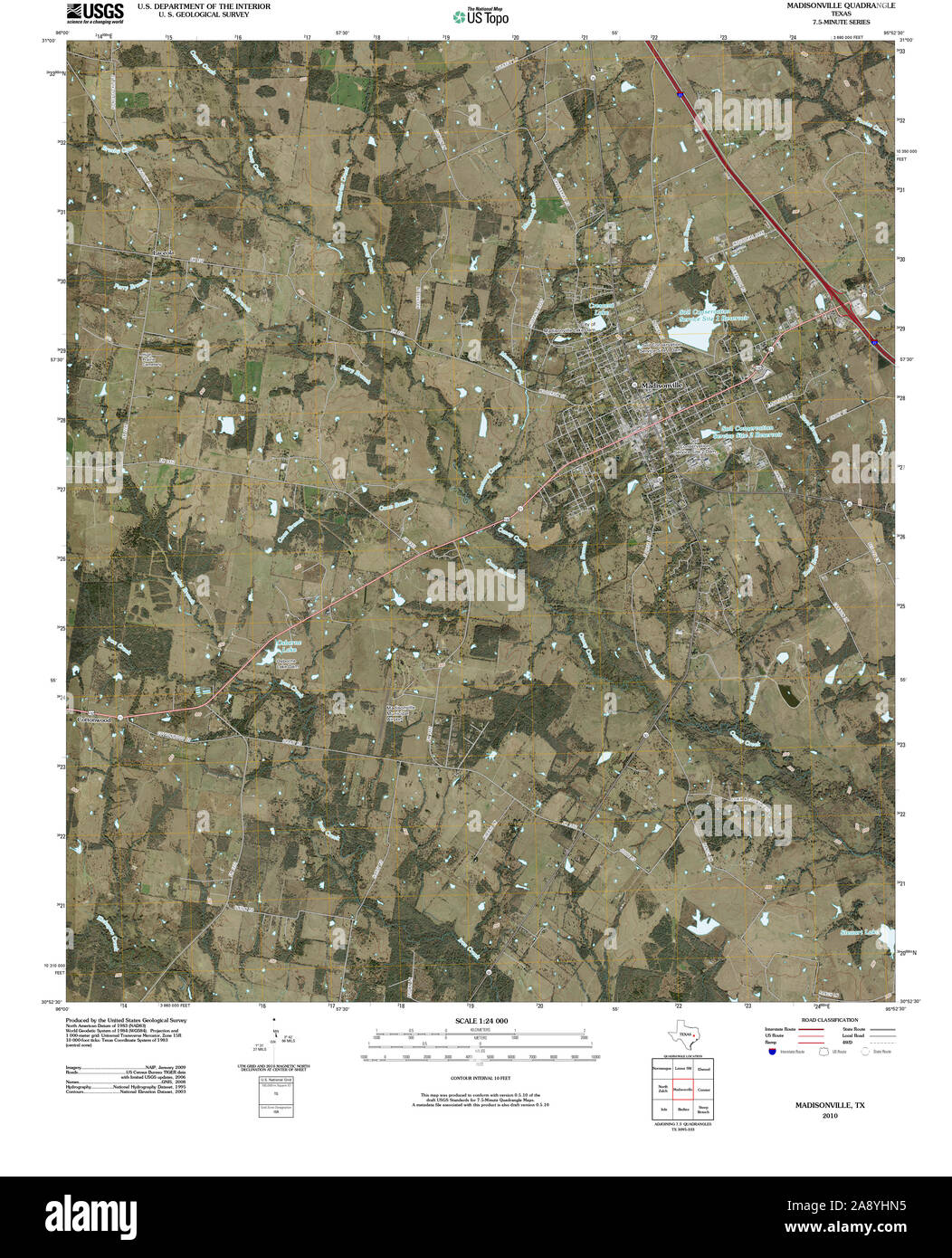 Madisonville map hi-res stock photography and images - Alamy