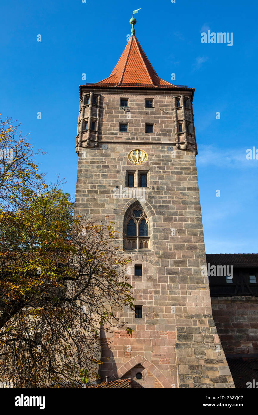 Gate tower in the old town of nuremberg hi-res stock photography and ...