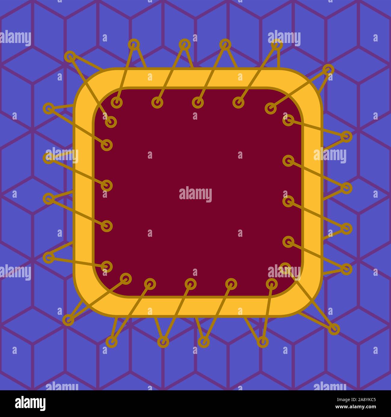 Asymmetrical uneven shaped format pattern object outline multicolour ...