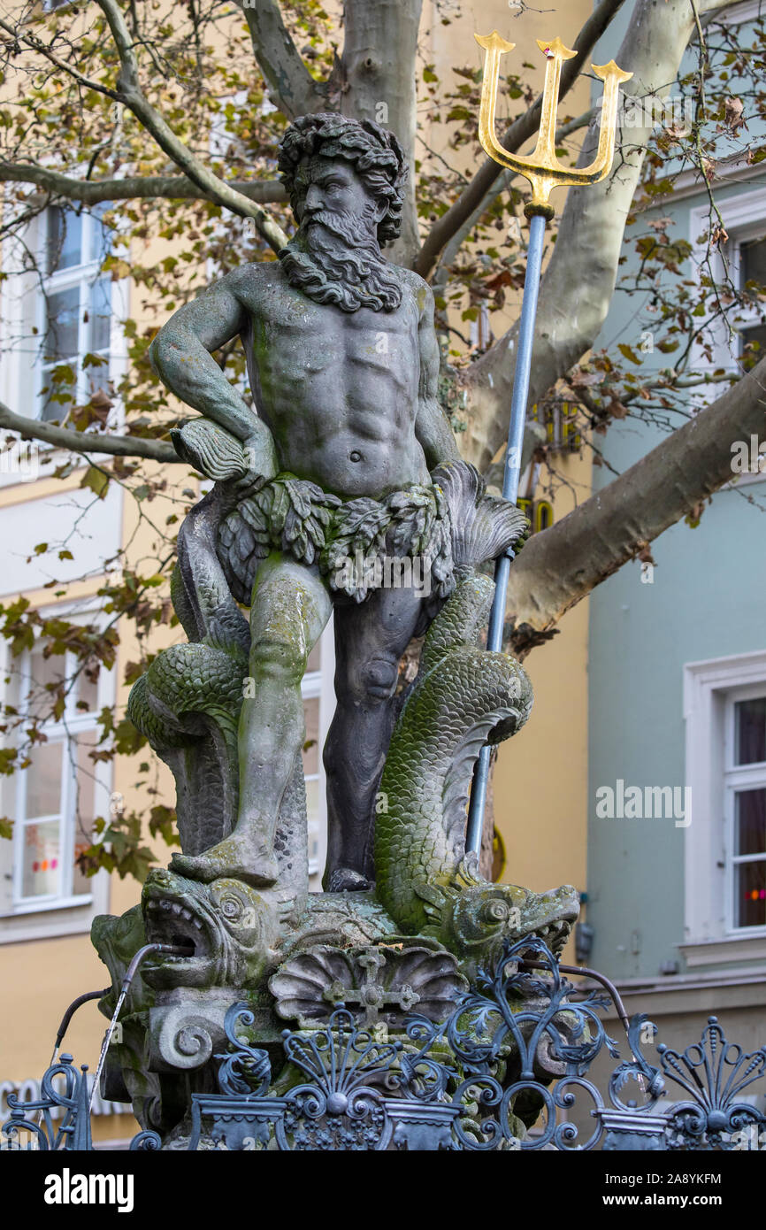 The Gabelmann, or Fork Man, statue in the Bavarian town of Bamberg in ...