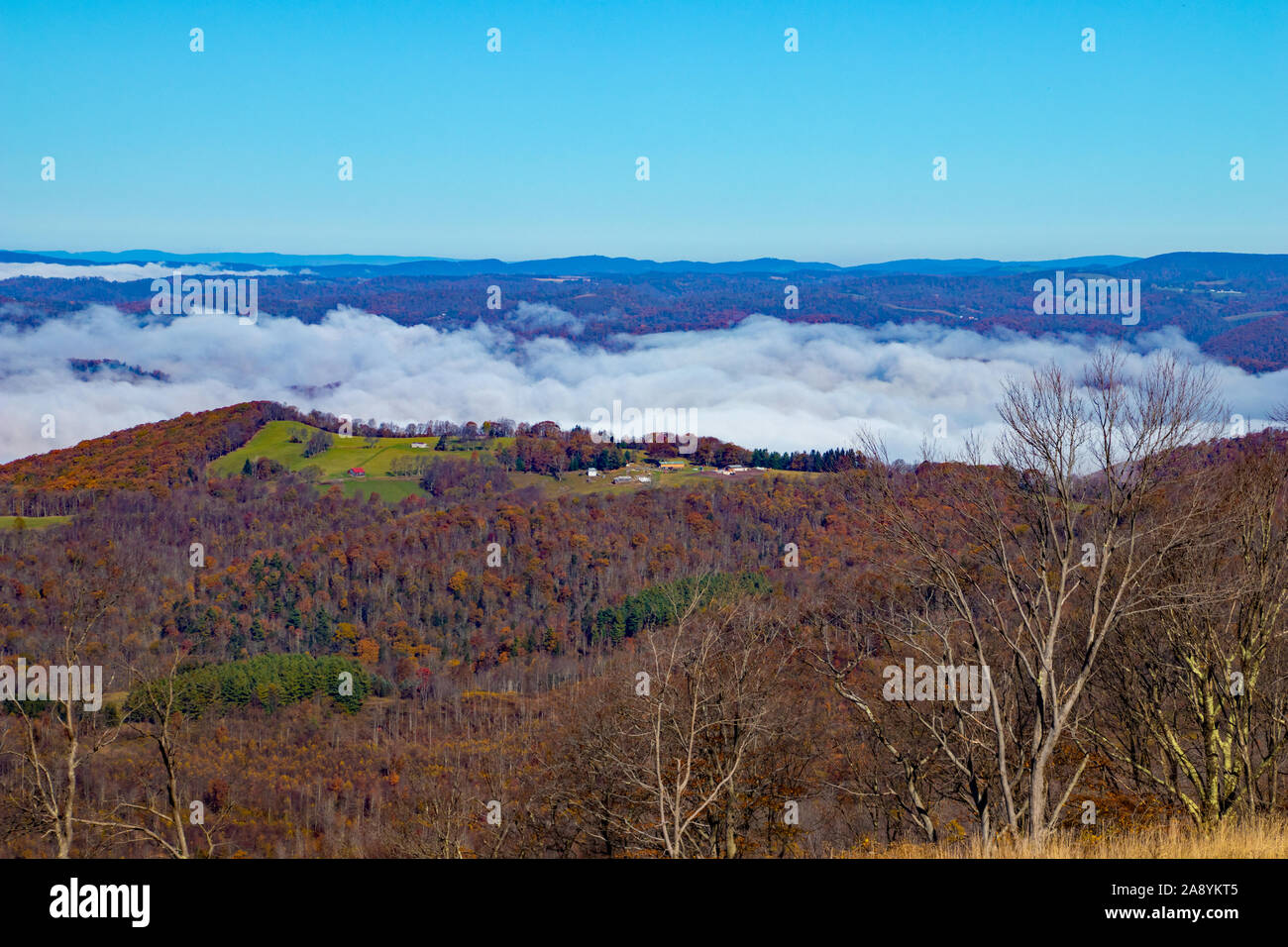 West Virginia Landscape in Autumn Stock Photo - Alamy