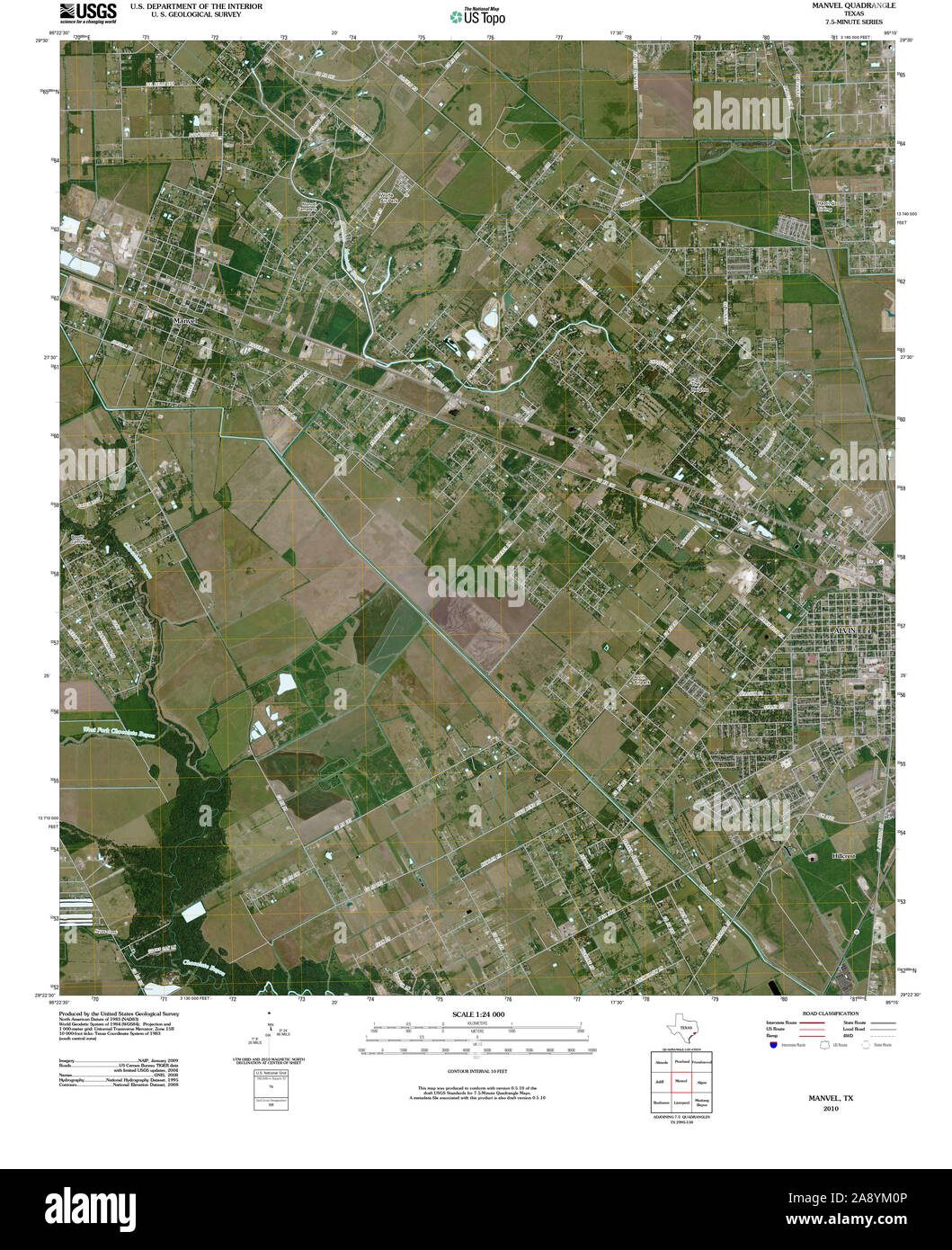 Manvel map hi-res stock photography and images - Alamy