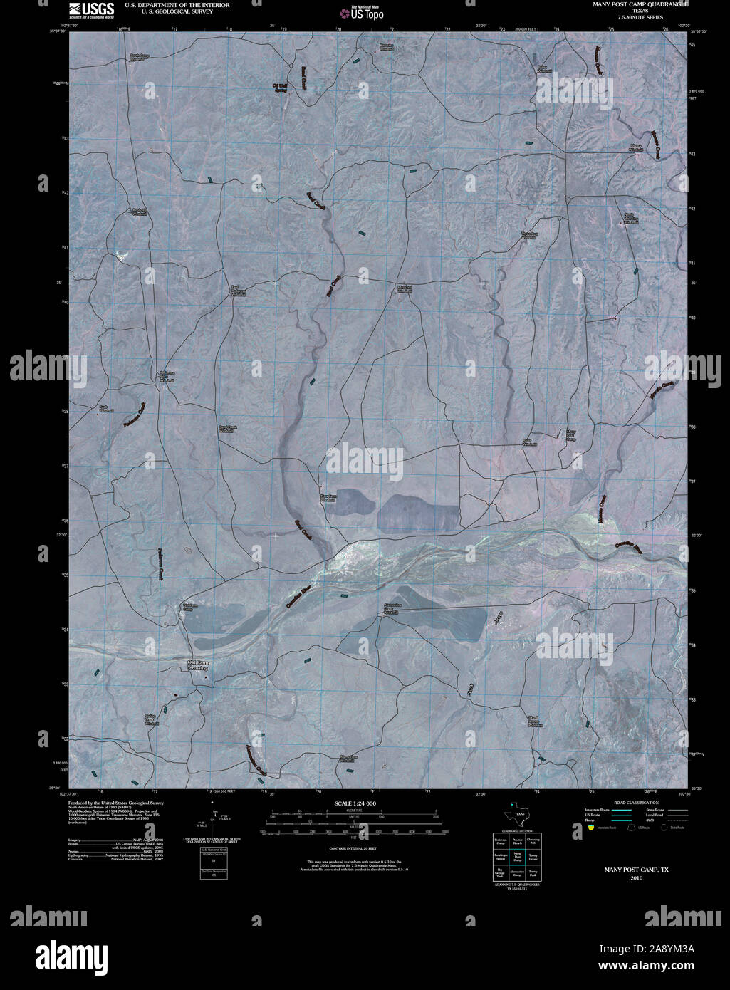 Map of post texas hi-res stock photography and images - Alamy