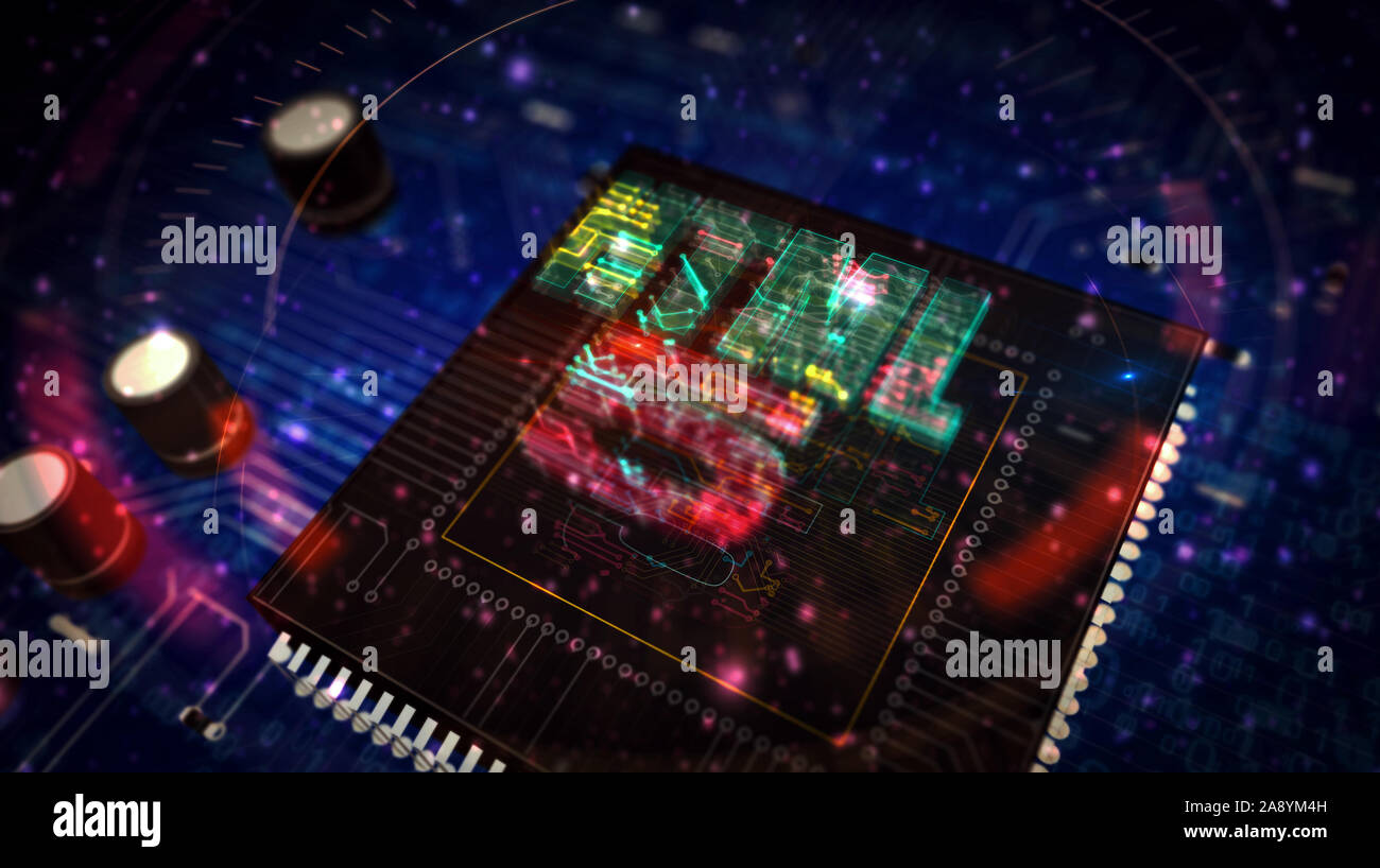 HTML5 symbol futuristic 3D rendering illustration. Concept of ...