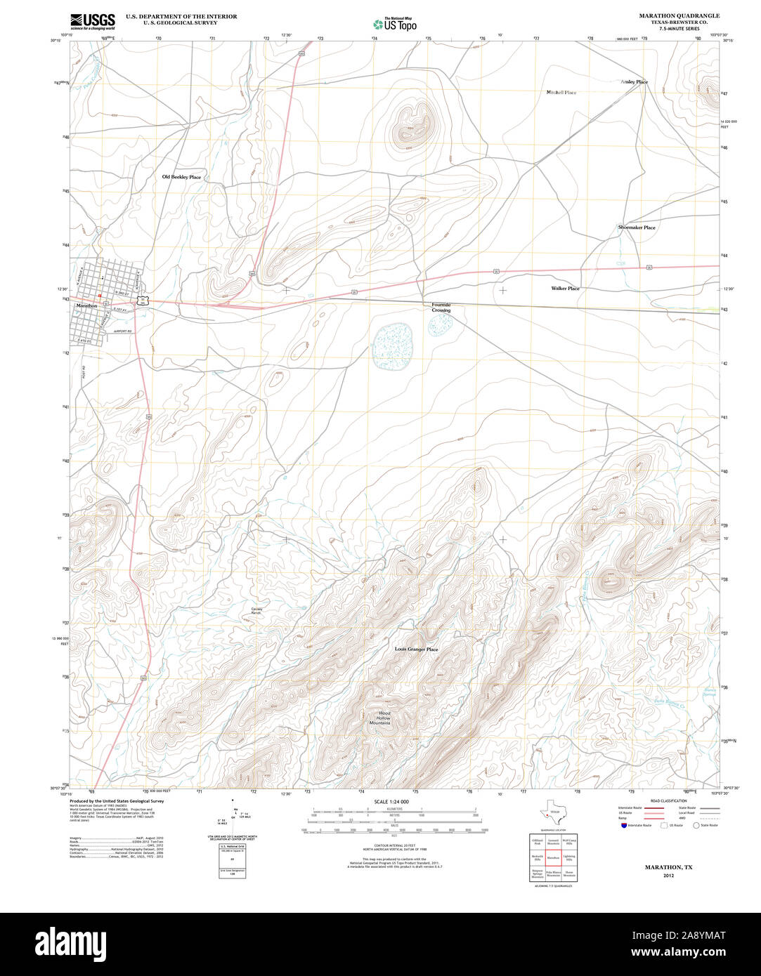 Map of marathon Cut Out Stock Images & Pictures - Alamy