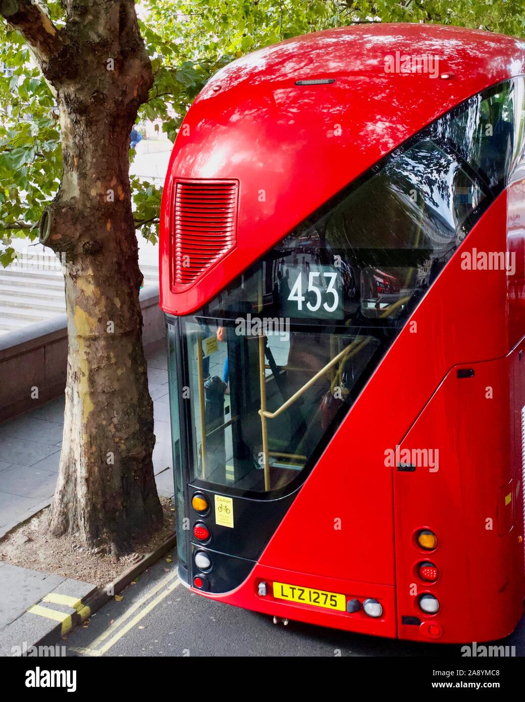 Red bus, London, England Stock Photo - Alamy