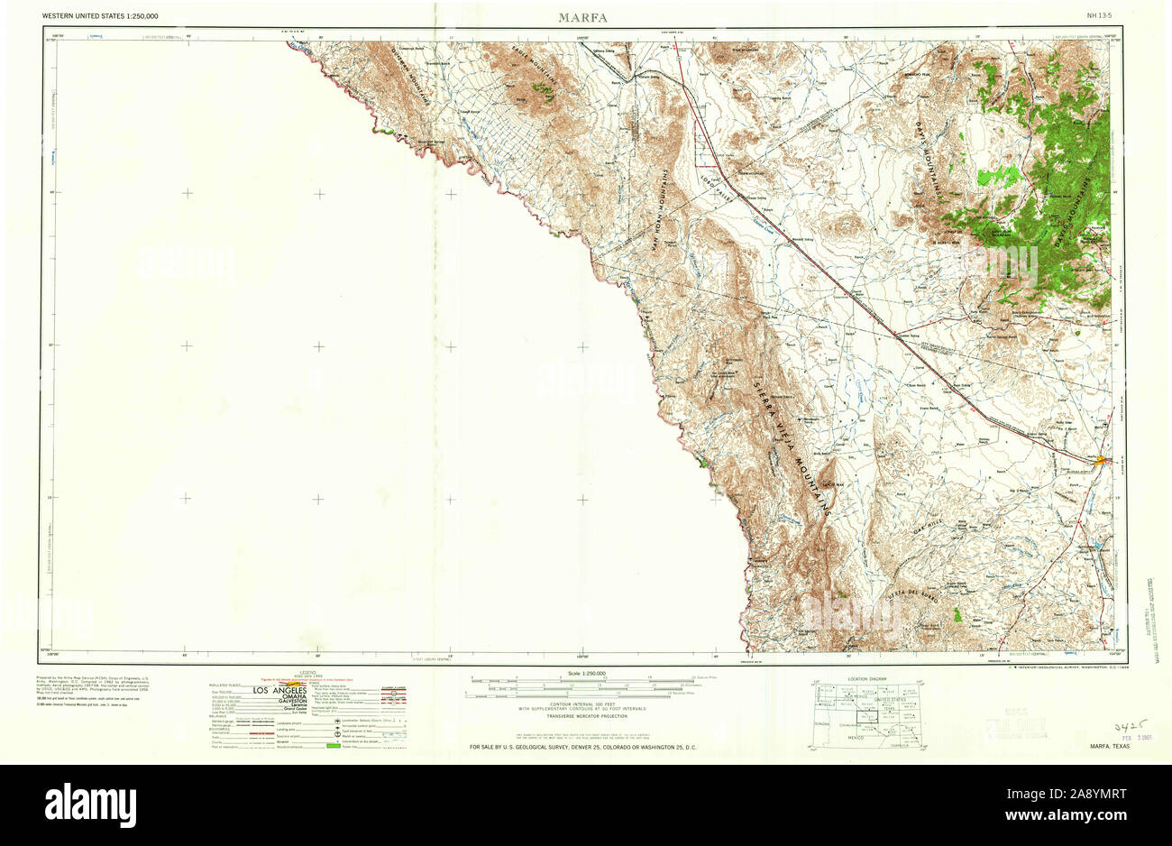 Marfa, texas map hi-res stock photography and images - Alamy