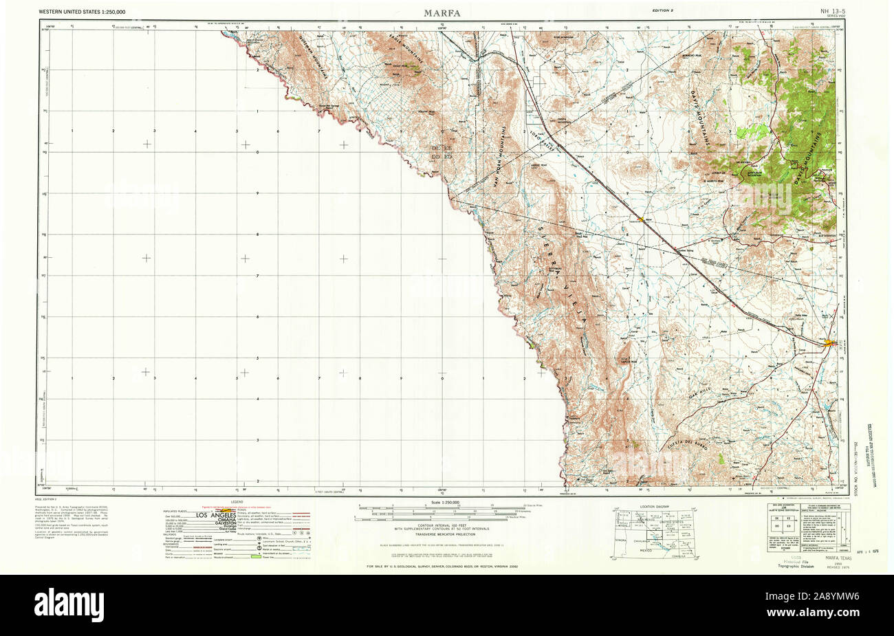Marfa, texas map hi-res stock photography and images - Alamy