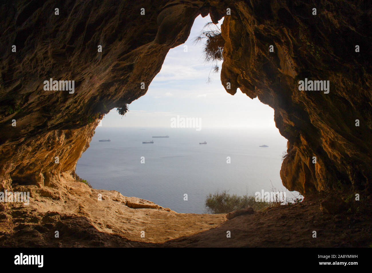 Goats Hair Caves, hiking up the Mediterranean Steps in the Upper Rock ...