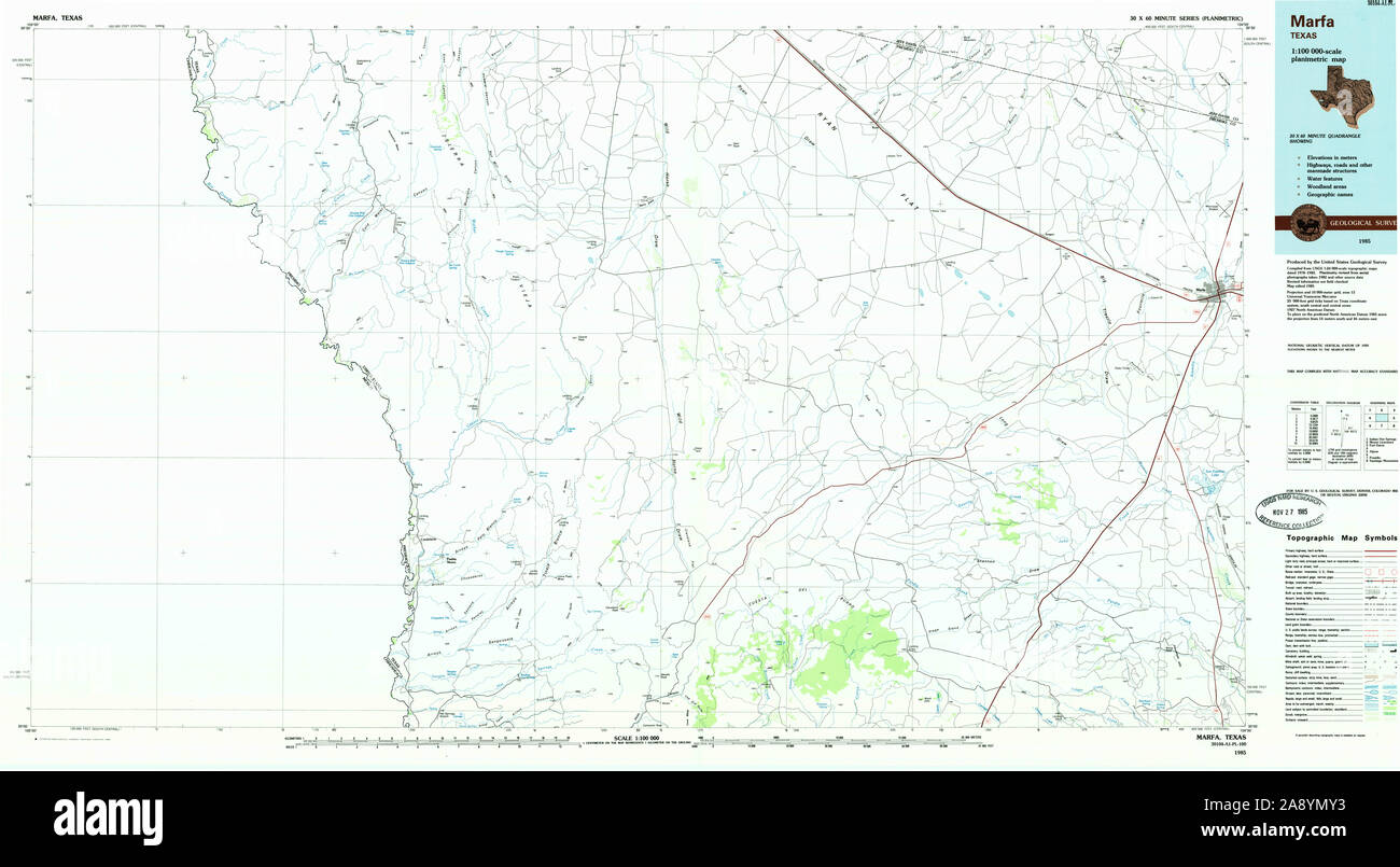 Marfa, texas map hi-res stock photography and images - Alamy