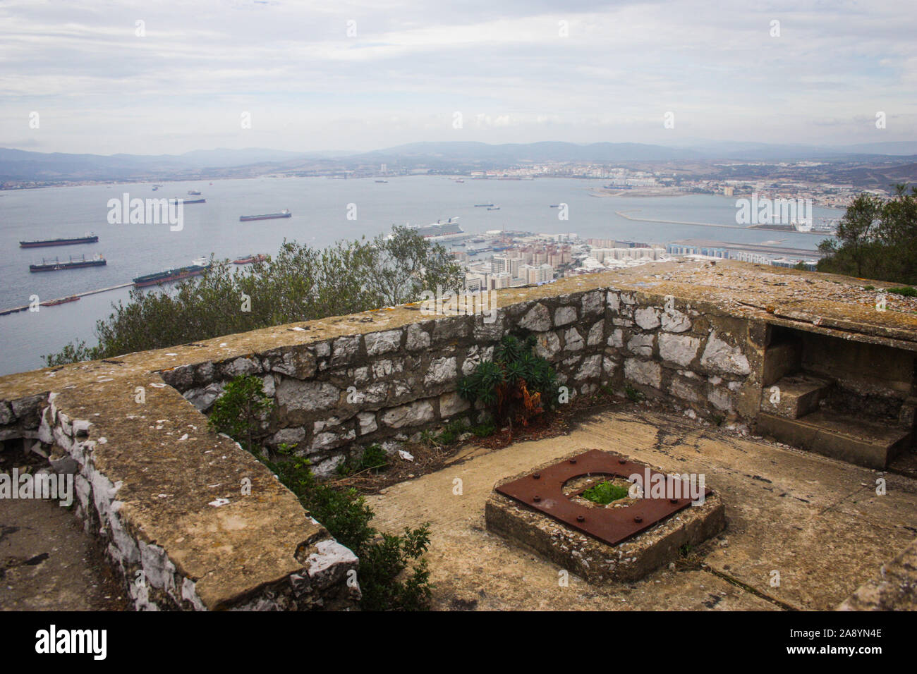 Abandoned WW2 searchlight emplacement on the Inglis Way footpath high ...