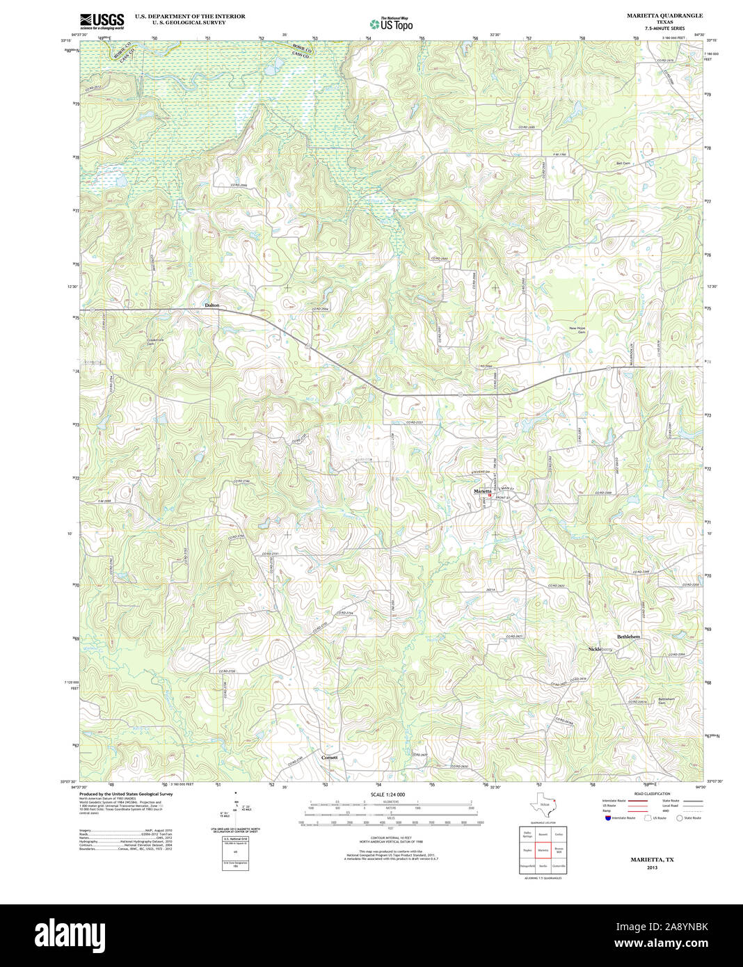 Map of marietta Cut Out Stock Images & Pictures - Alamy