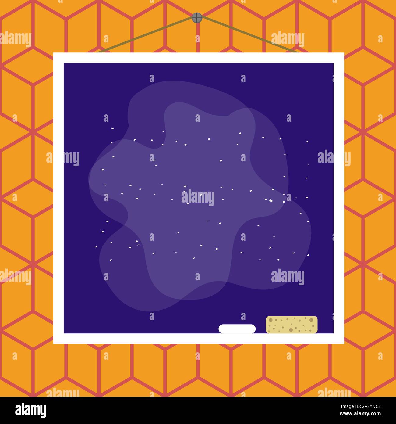 Asymmetrical uneven shaped format pattern object outline multicolour ...