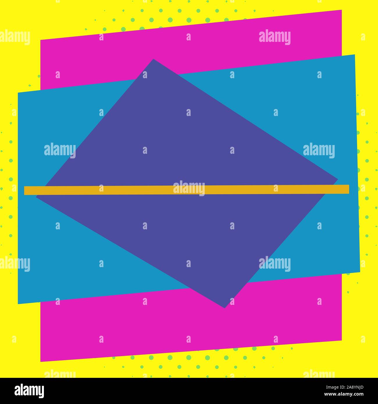 Asymmetrical uneven shaped format pattern object outline multicolour ...