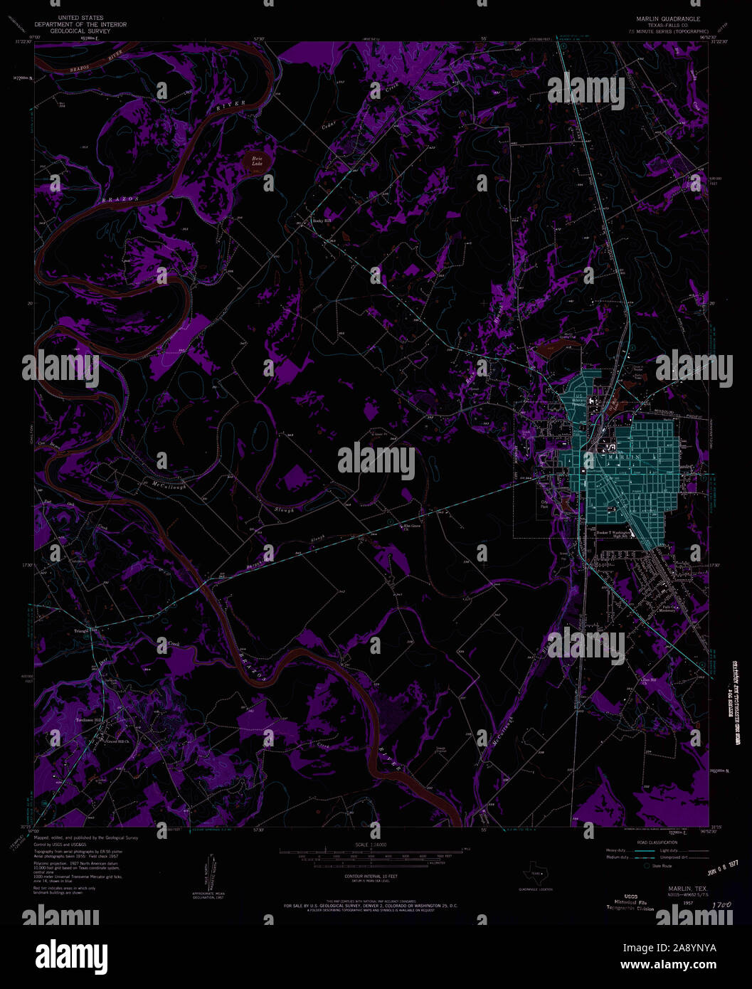 Map of marlin texas hi-res stock photography and images - Alamy