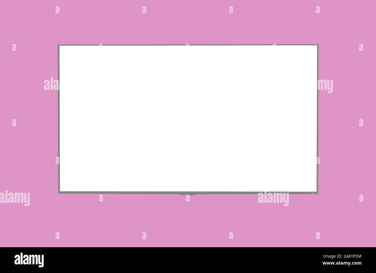 Led TV Object 3D Rendering Stock Photo - Alamy