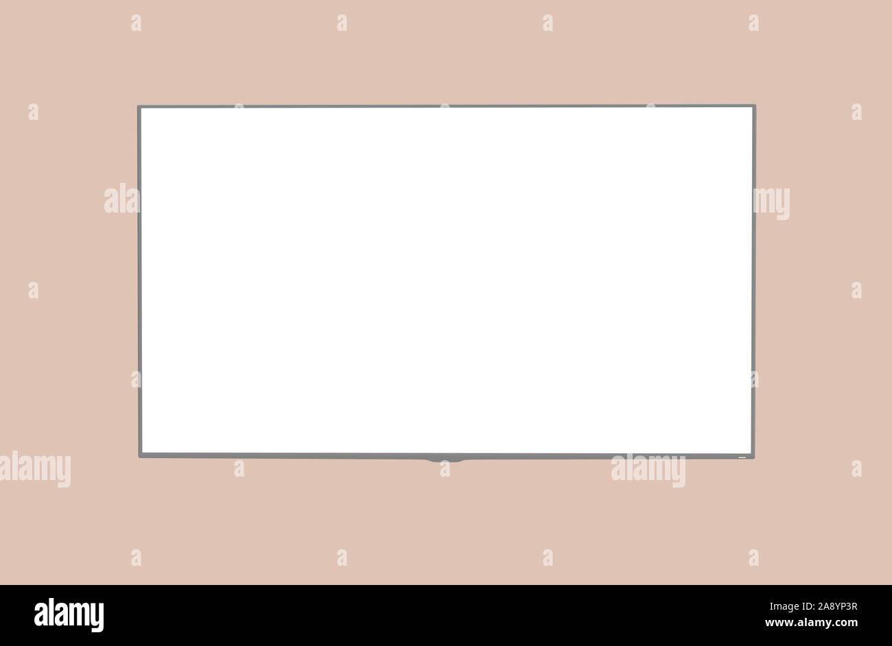 Led TV Object 3D Rendering Stock Photo - Alamy