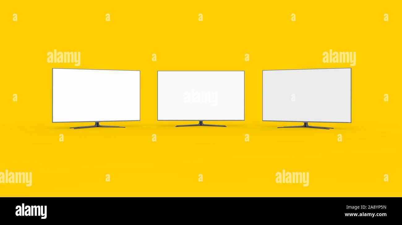 Led TV Object 3D Rendering Stock Photo - Alamy