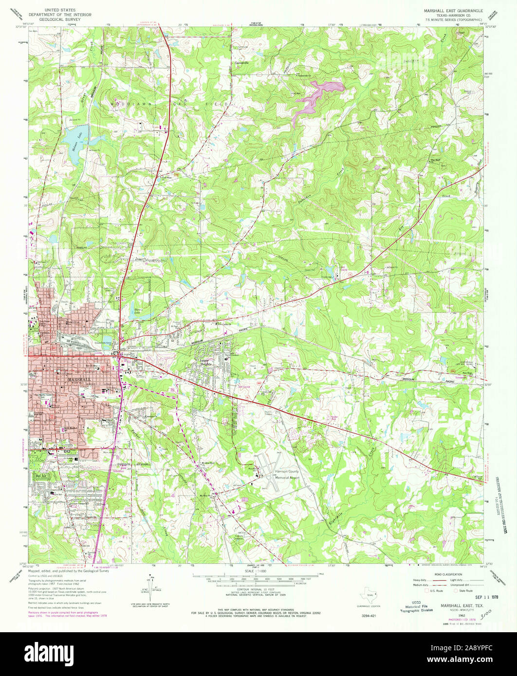 Marshall texas map hi-res stock photography and images - Alamy
