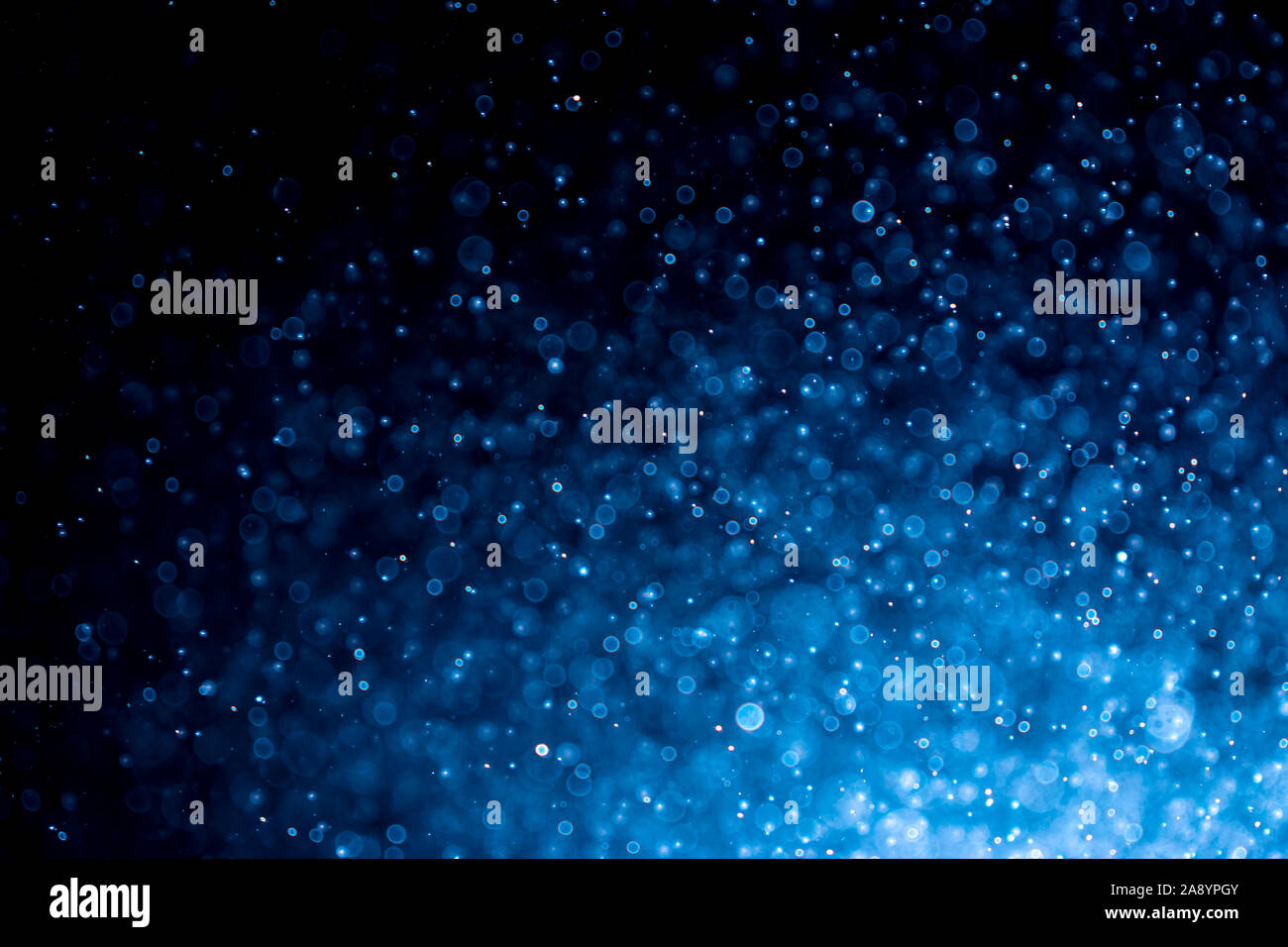 Abstract Blue bokeh background Stock Photo - Alamy