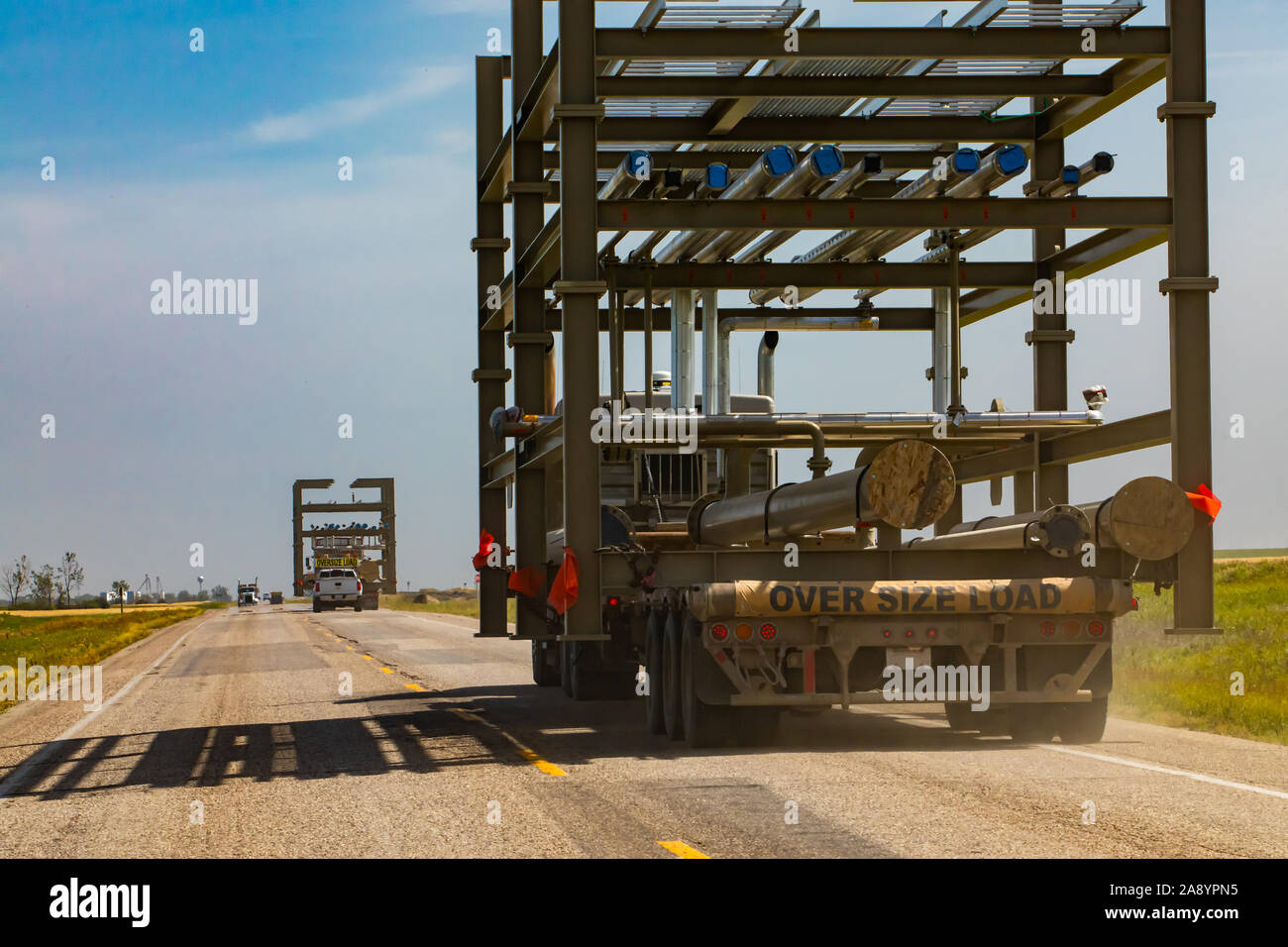 Oversize load transported on highway hi-res stock photography and ...