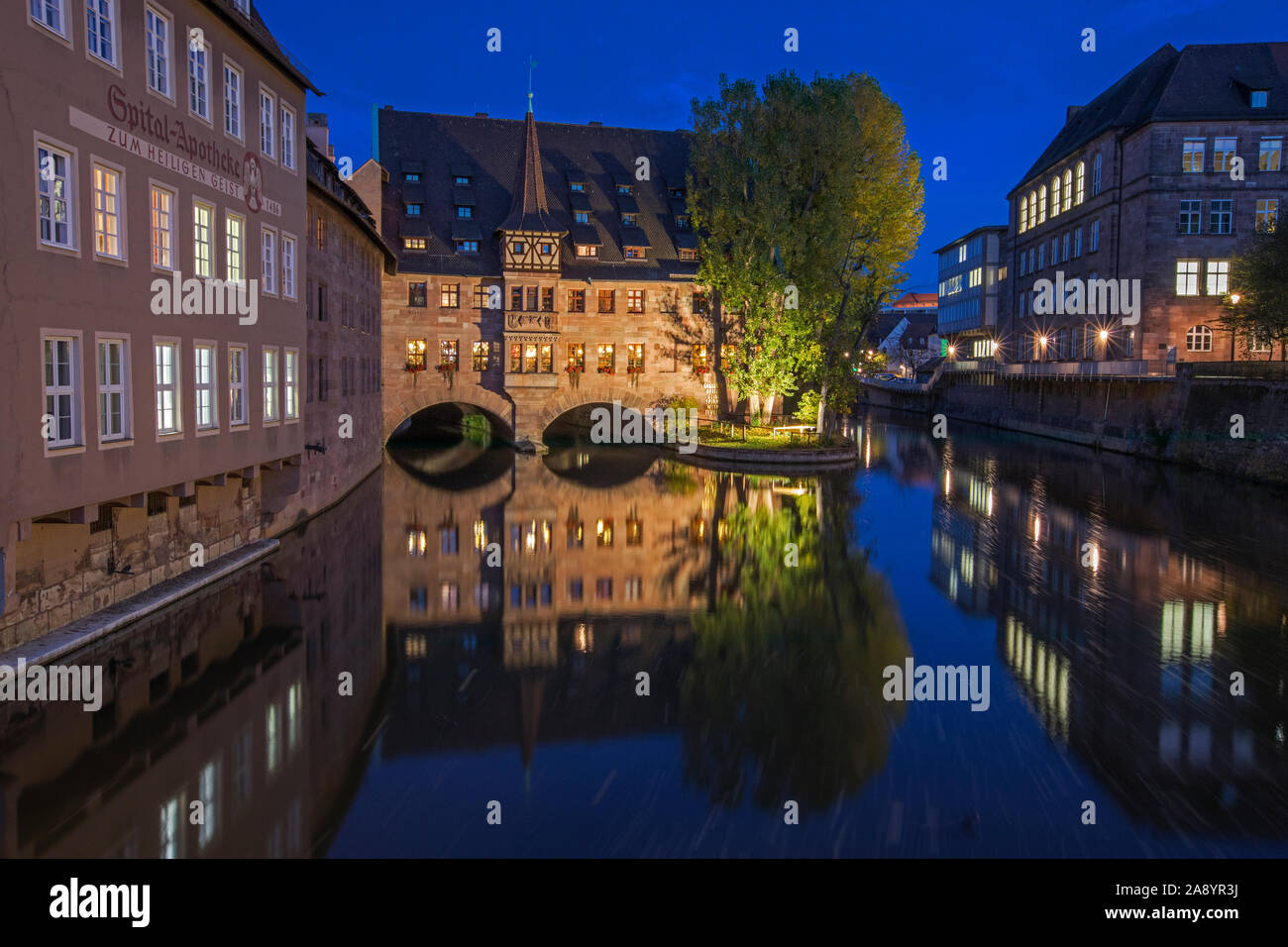 Nuremberg, Germany - October 22nd 2019: The stunning Heilig-Geist ...