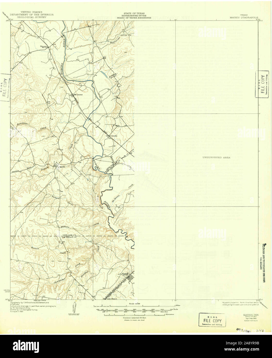 Mathis texas map hi-res stock photography and images - Alamy