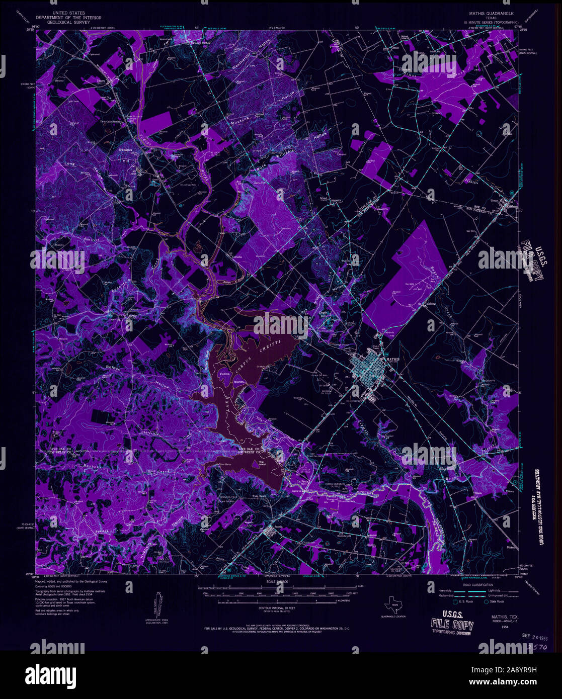 Mathis texas map hi-res stock photography and images - Alamy