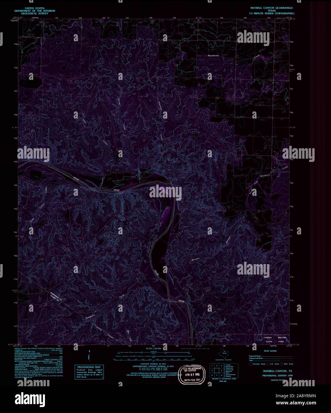 Map of maybell hi-res stock photography and images - Alamy