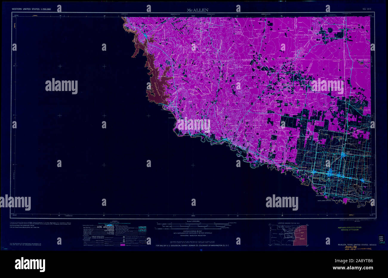 Mcallen texas map hi-res stock photography and images - Alamy