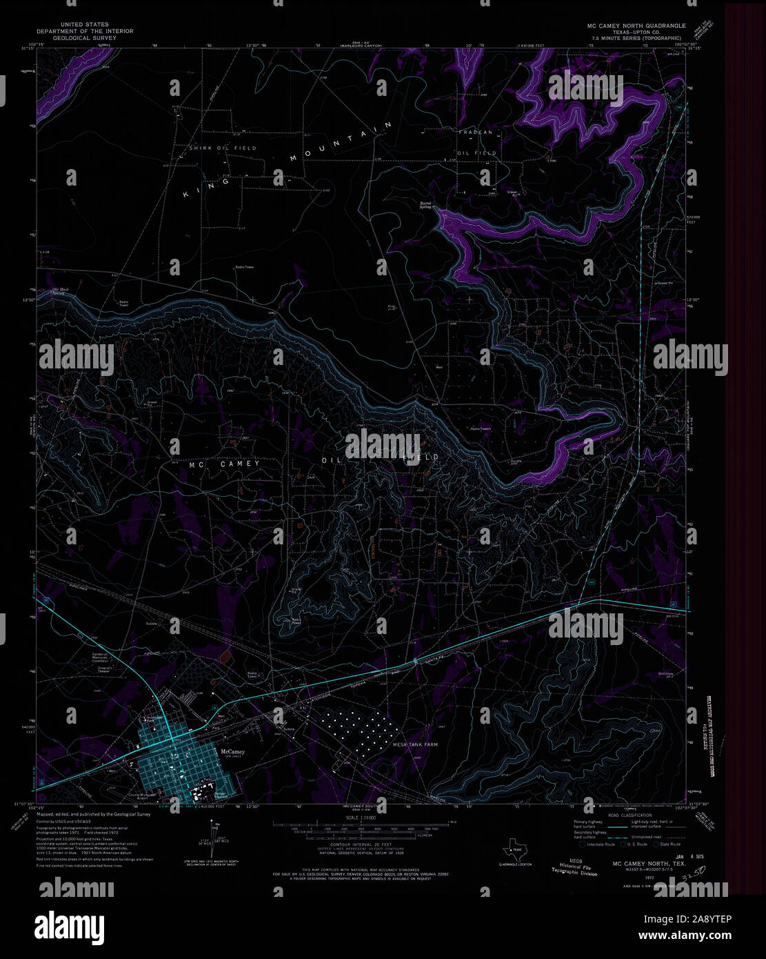 Mccamey map hi-res stock photography and images - Alamy