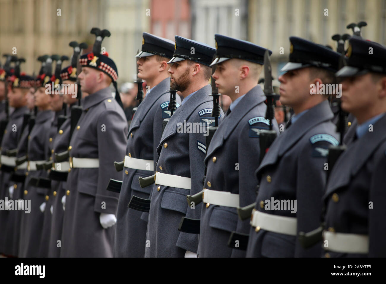 RAF Regiment on parade with one of the first members of the Royal Air ...