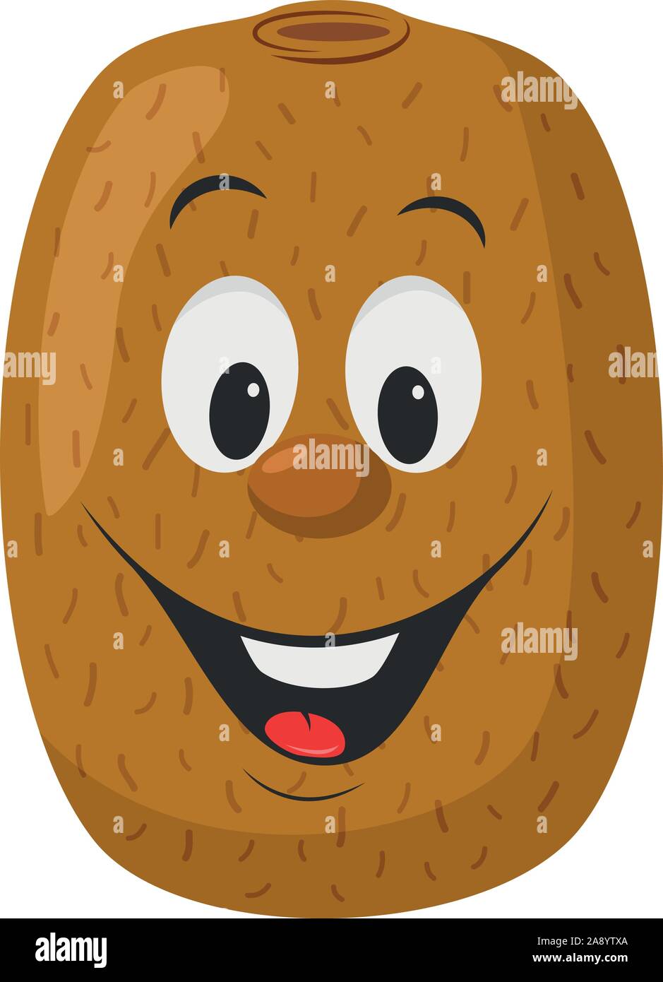 Fruits Characters Collection: Vector illustration of a funny and ...