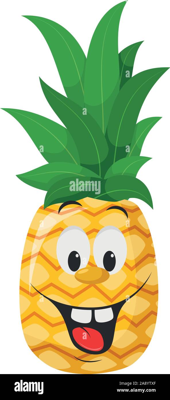 Fruits Characters Collection: Vector illustration of a funny and ...