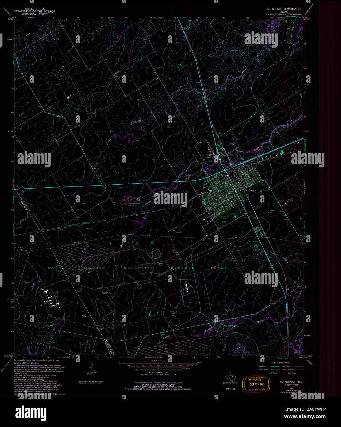 Map of mcgregor hi-res stock photography and images - Alamy