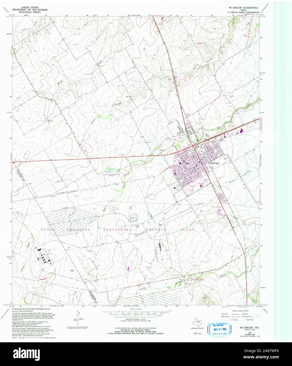 Map of mcgregor hi-res stock photography and images - Alamy