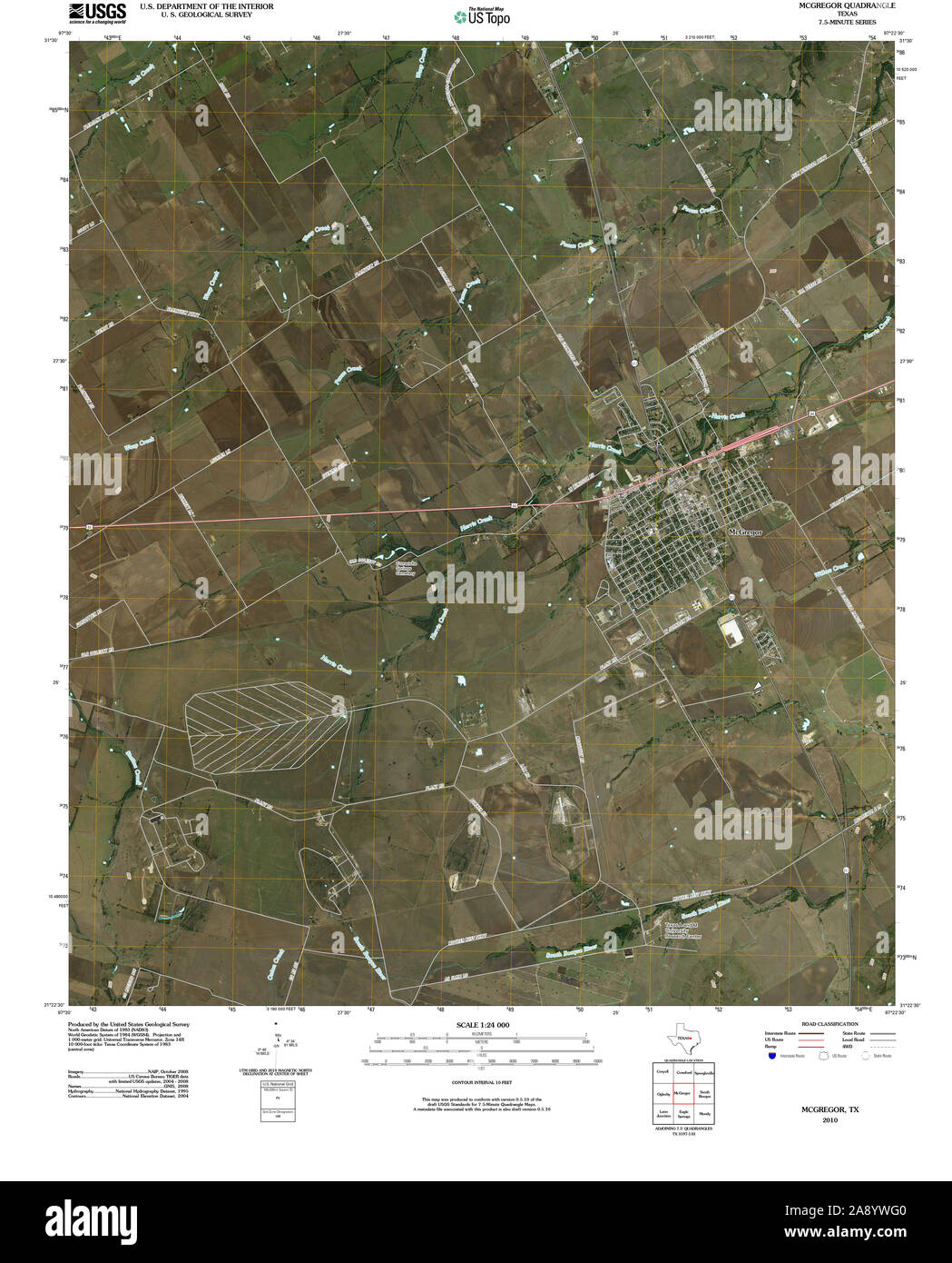 Map of mcgregor Cut Out Stock Images & Pictures - Alamy