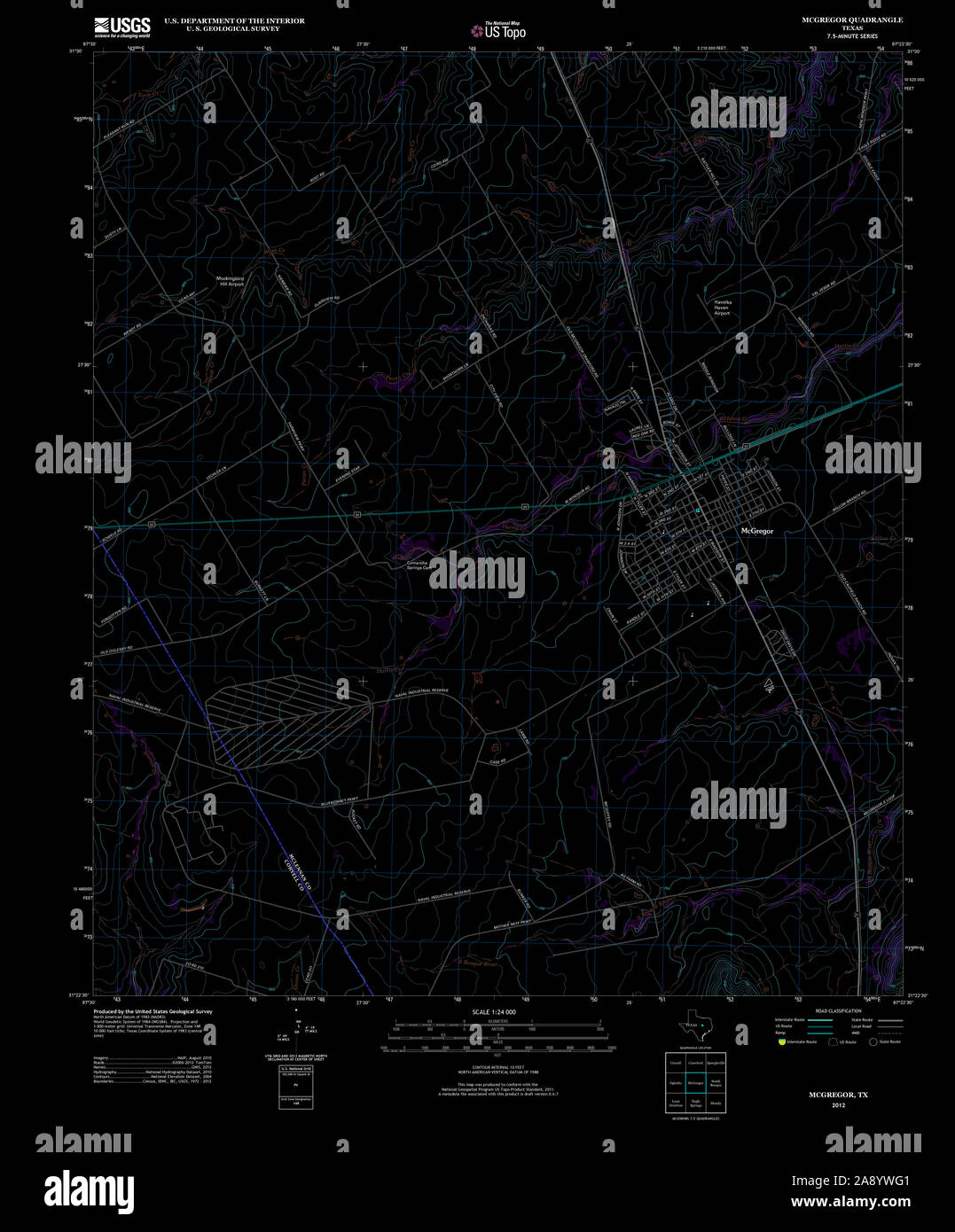 Map of mcgregor hi-res stock photography and images - Alamy