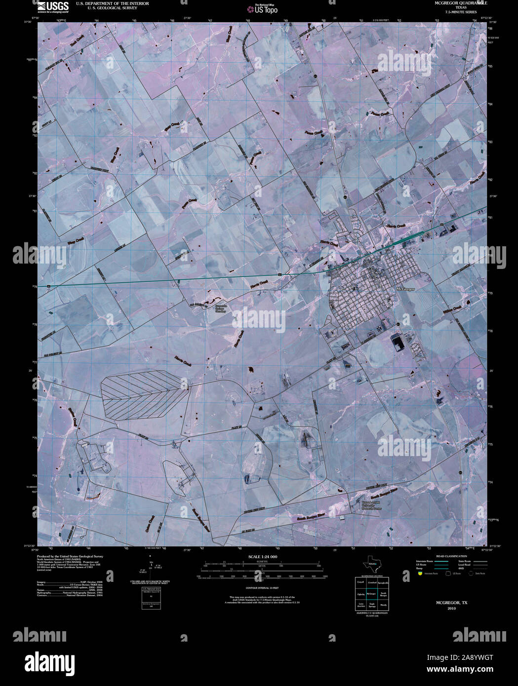 Map of mcgregor hi-res stock photography and images - Alamy