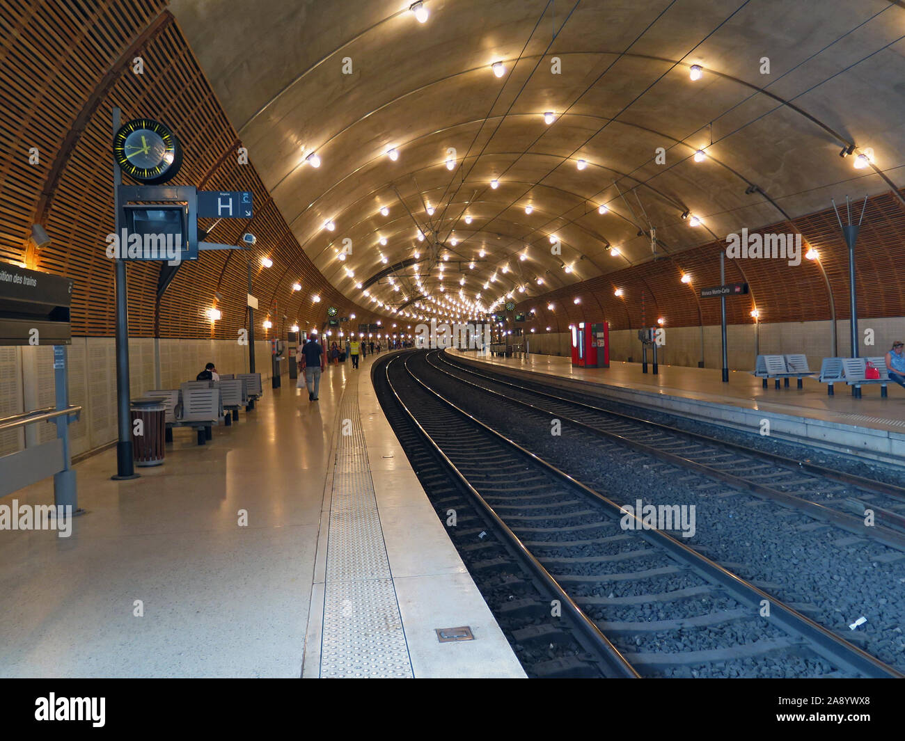 Monte Carlo.Principality of Monaco.Railway station Stock Photo - Alamy