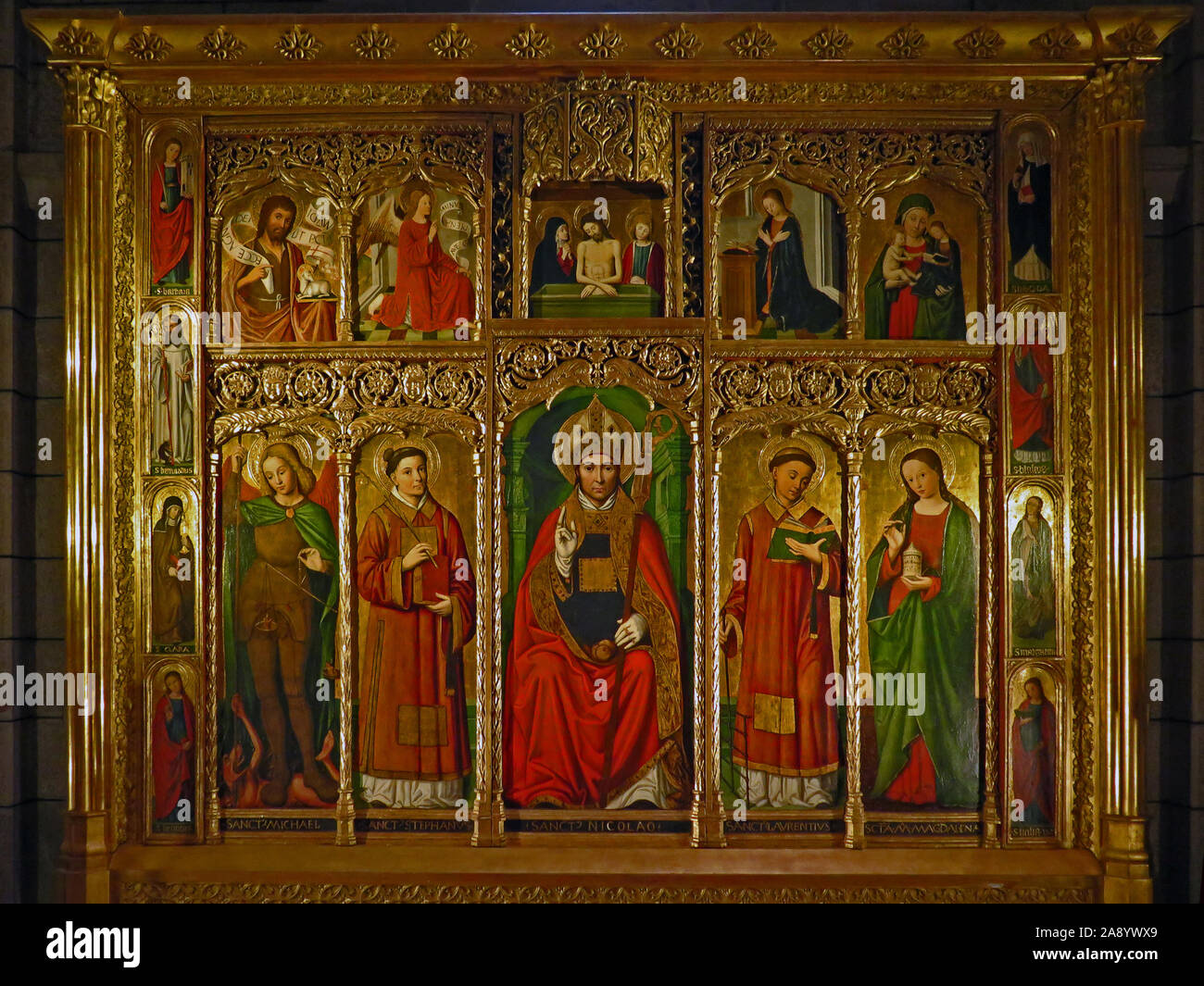 Monte Carlo.Principality of Monaco.St Nicolas Altarpiece - Ludovico Brea, 1500 Stock Photo - Alamy