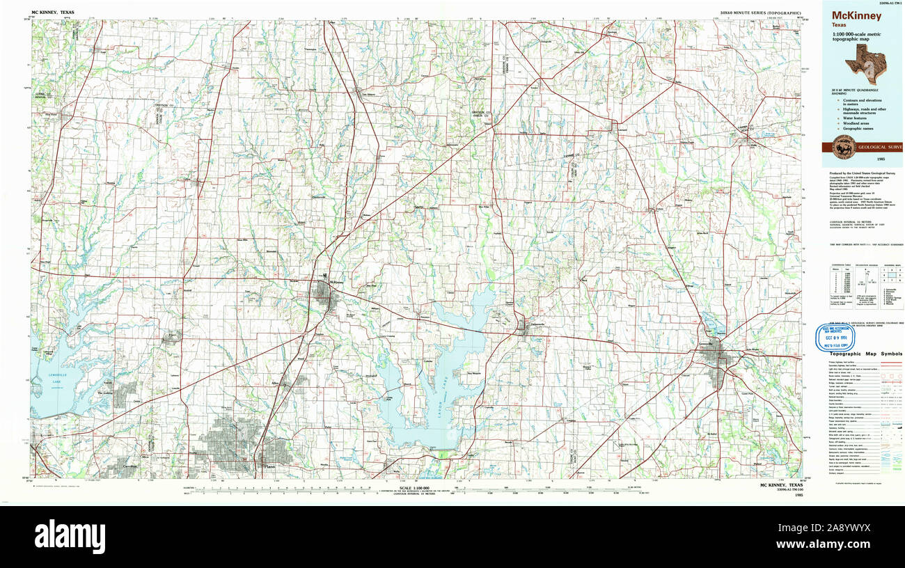 Map of mckinney hi-res stock photography and images - Alamy