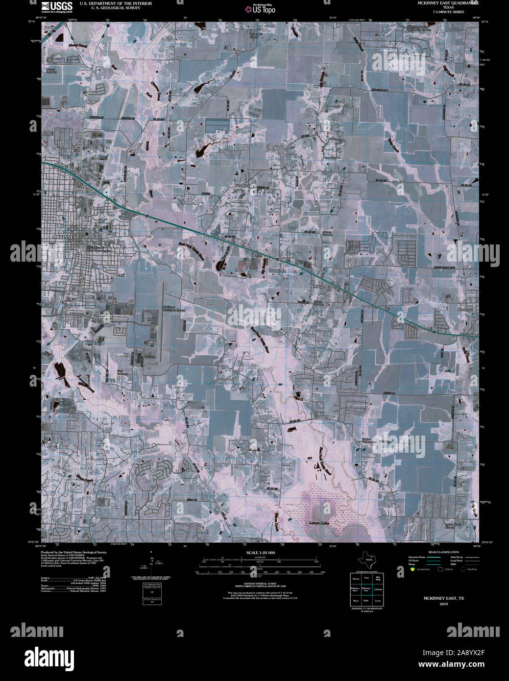 Map of mckinney hi-res stock photography and images - Alamy